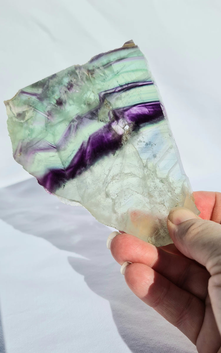 Fluorite Slab - Unique Piece – Native Hart Crystals