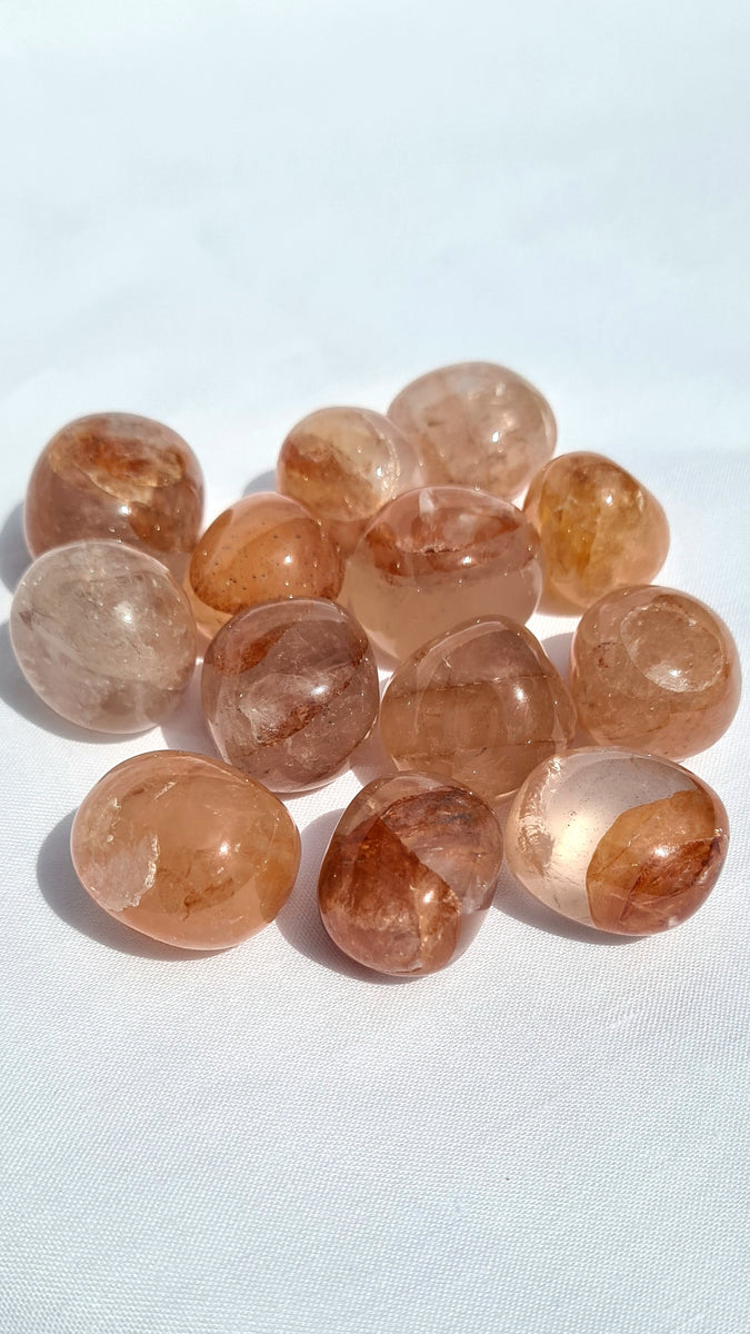 Fire Quartz Tumble Stone – Native Hart Crystals