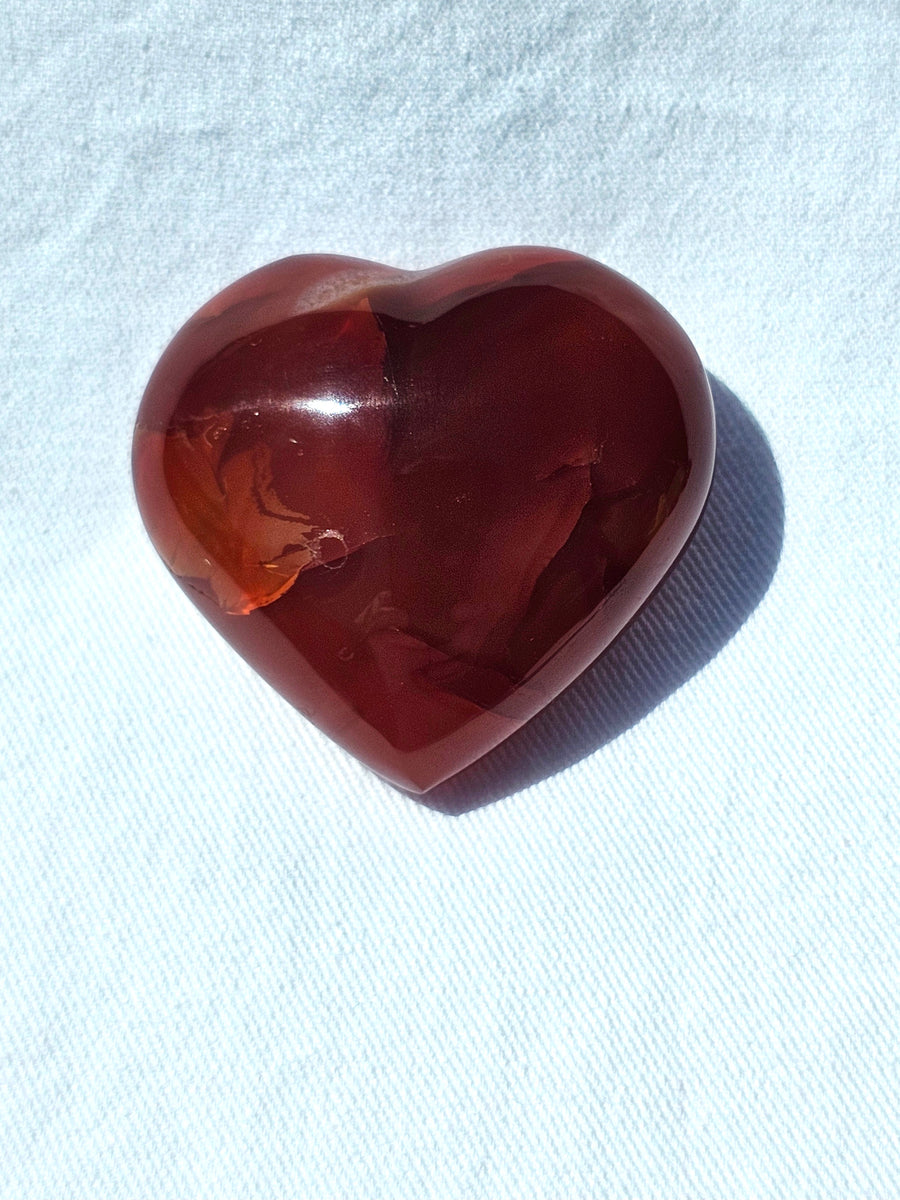 Carnelian heart - 60 grams – Native Hart Crystals